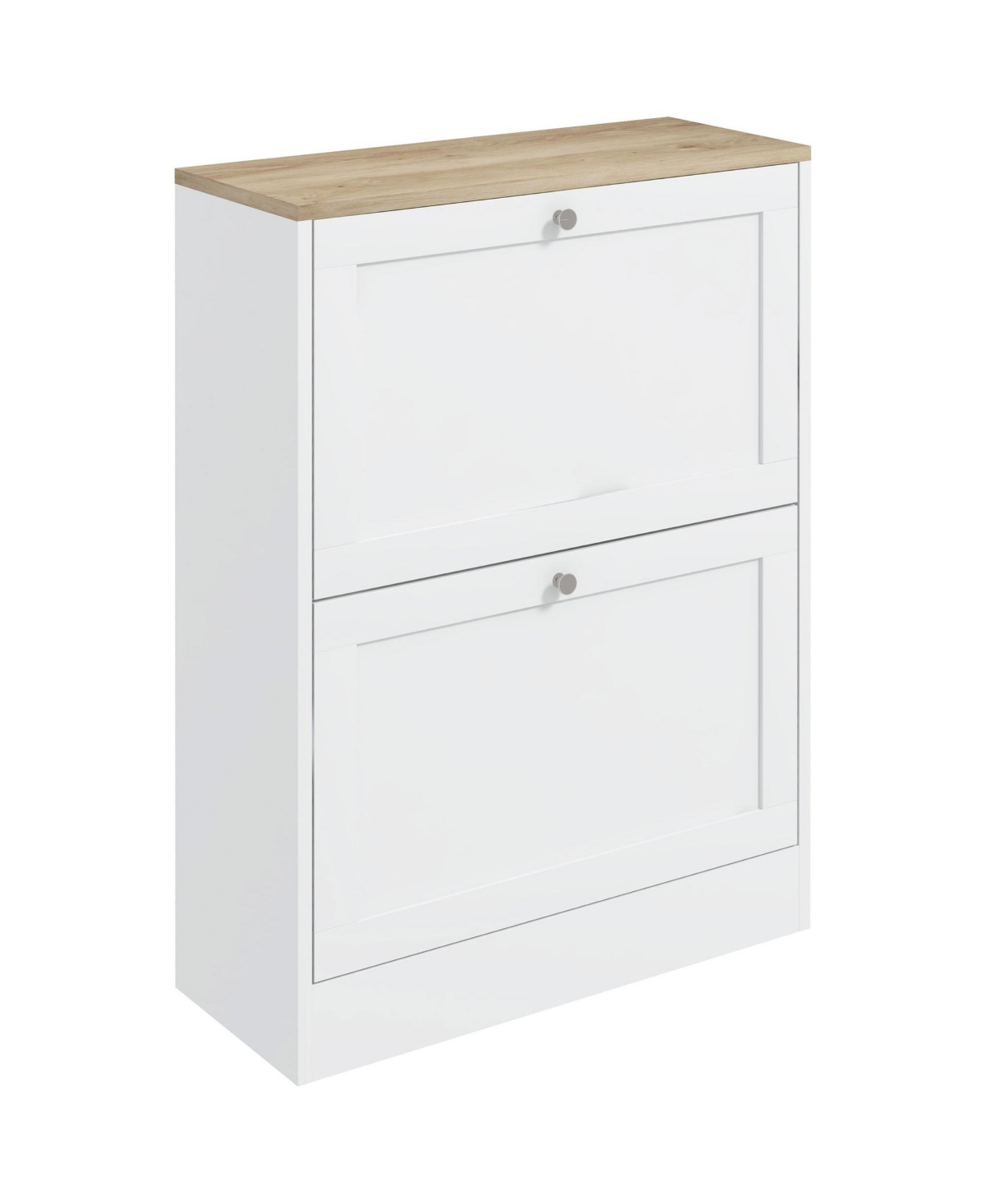 Click here for Homcom Slim Shoe Cabinet with 2 Flip Drawers & Adj... prices