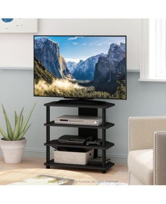 Furinno 1 Pc 4-Tier TV Stand, Fits TVs up to 32", Media Center with ...