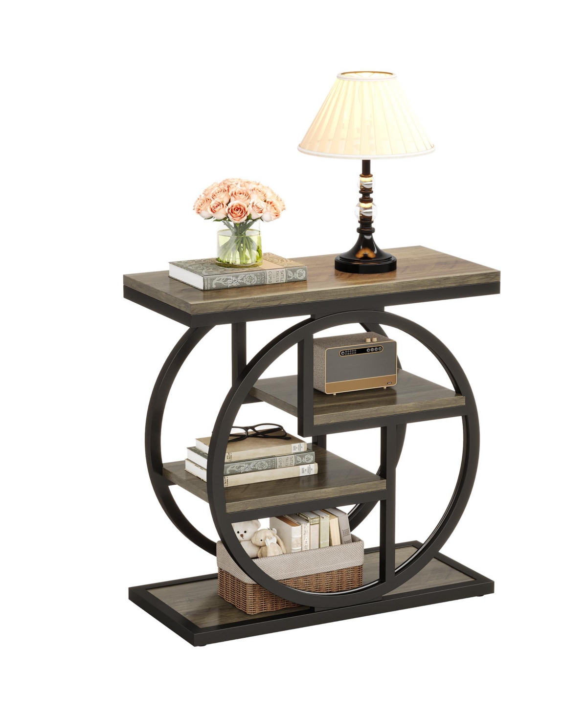 Click here for Tribesigns End Table  4-Tier Narrow Side Table wit... prices
