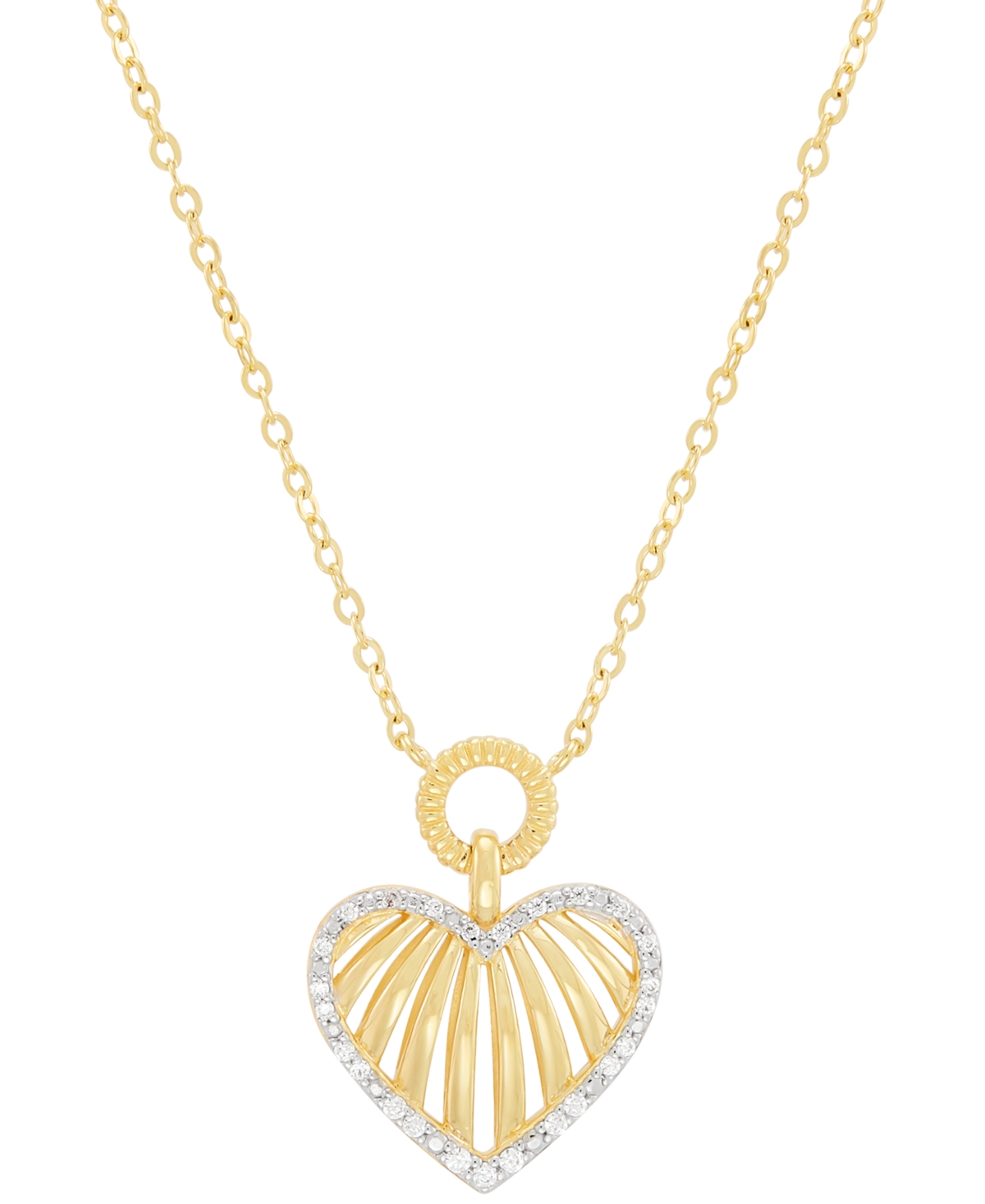 Click here for Diamond Heart Pendant 18 Necklace (1/10 ct. t.w.)... prices