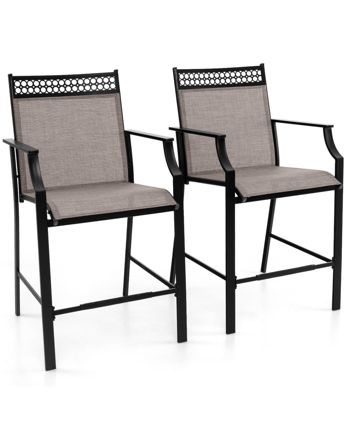 Click here for Gouun Outdoor Counter Stools Set of 2 Heavy-Duty B... prices