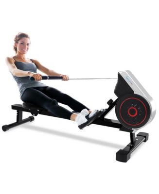 SereneLife Smart Fitness Rowing Machine with Digital Monitor, Foldable ...