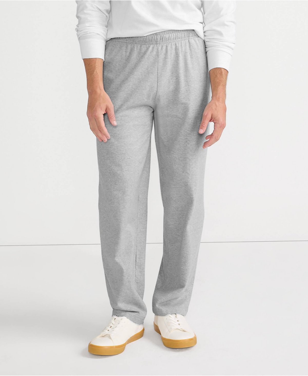 Click here for Lands End Big & Tall Jersey Knit Sweatpants - Gray... prices