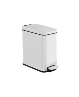 Slickblue Bathroom Trash Can, 1.3 Gallon Small Bin with Lid for Compact ...