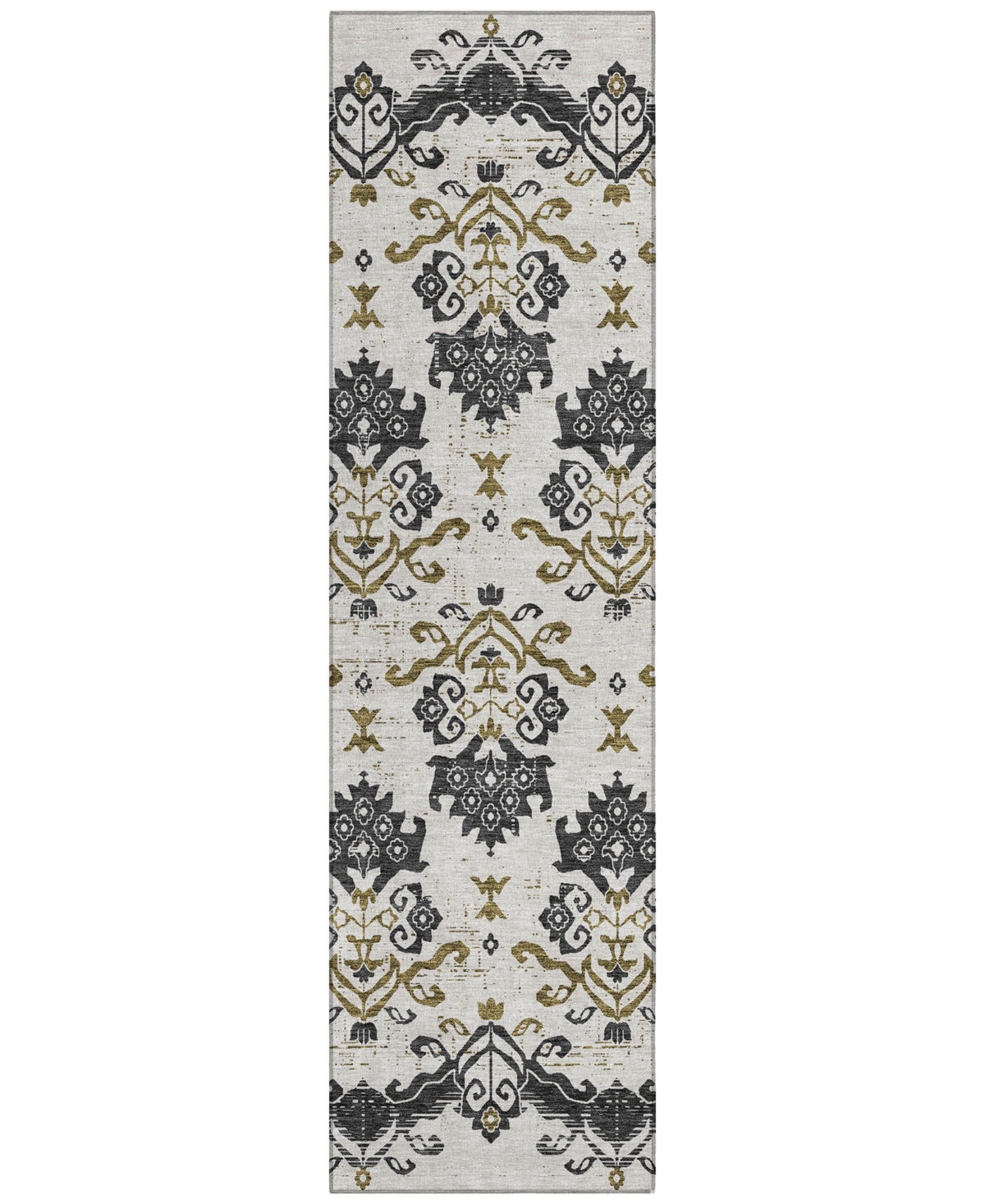 Addison Chantille Machine Washable ACN759 23x76 Runner Area Rug - Black