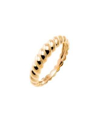 Solid Graduated Twist Band Ring 14K - Macy's