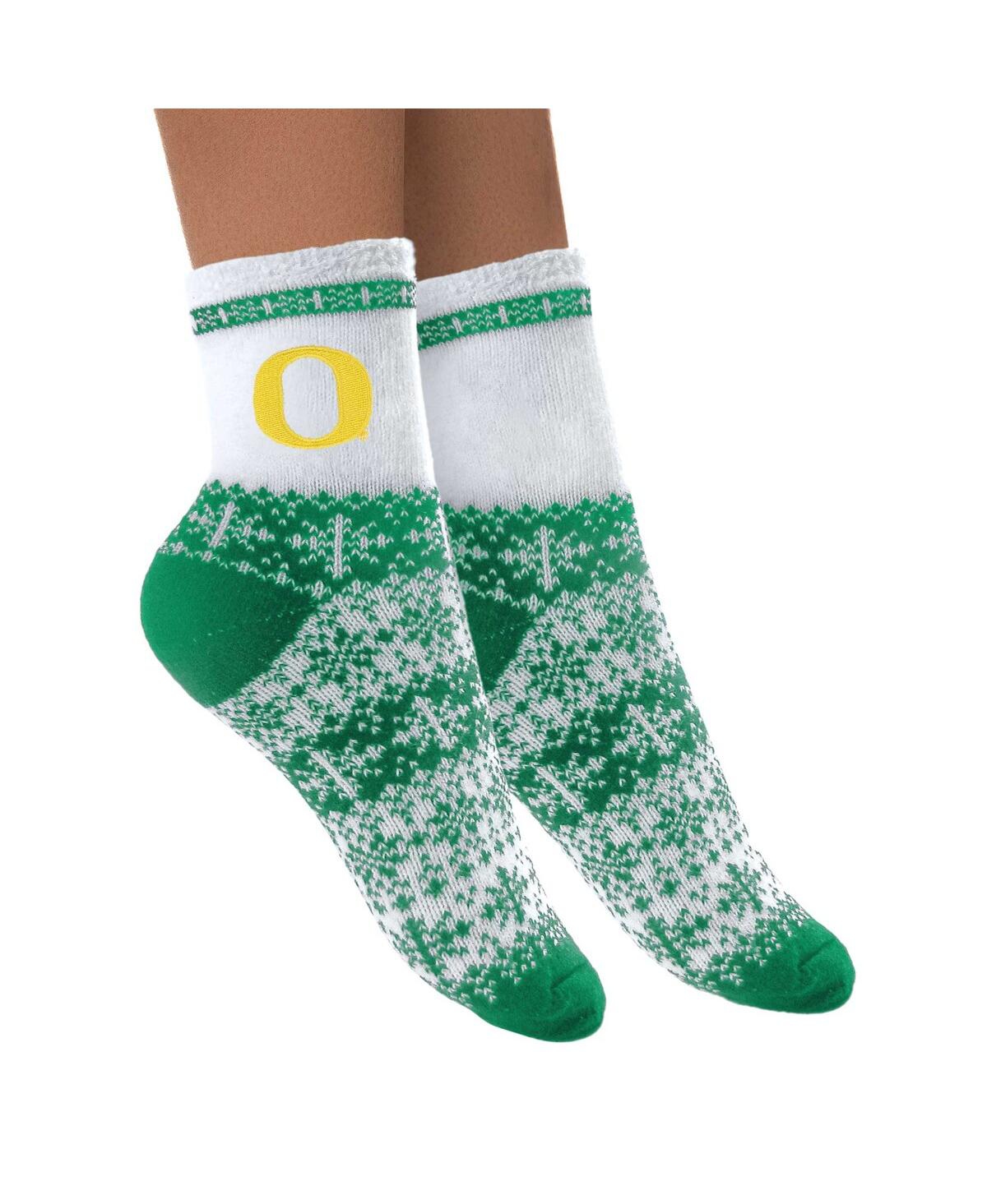 Click here for ZooZatz Womens Oregon Ducks Fuzzy Holiday Crew Soc... prices