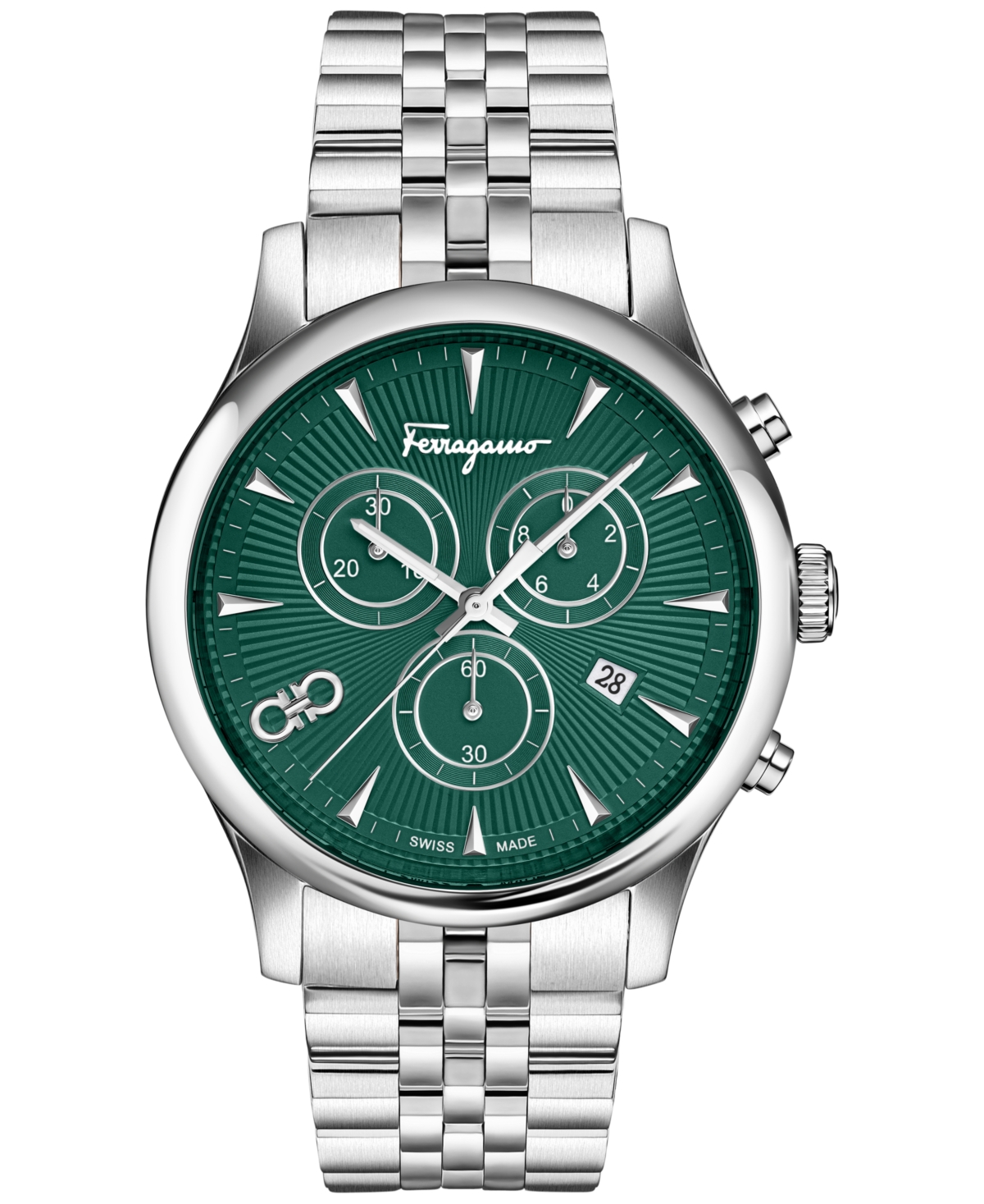 Click here for Ferragamo Mens Swiss Chronograph Duo Stainless Ste... prices