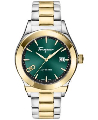Ferragamo Men's Swiss Automatic 1927 Two-Tone Stainless Steel Bracelet ...