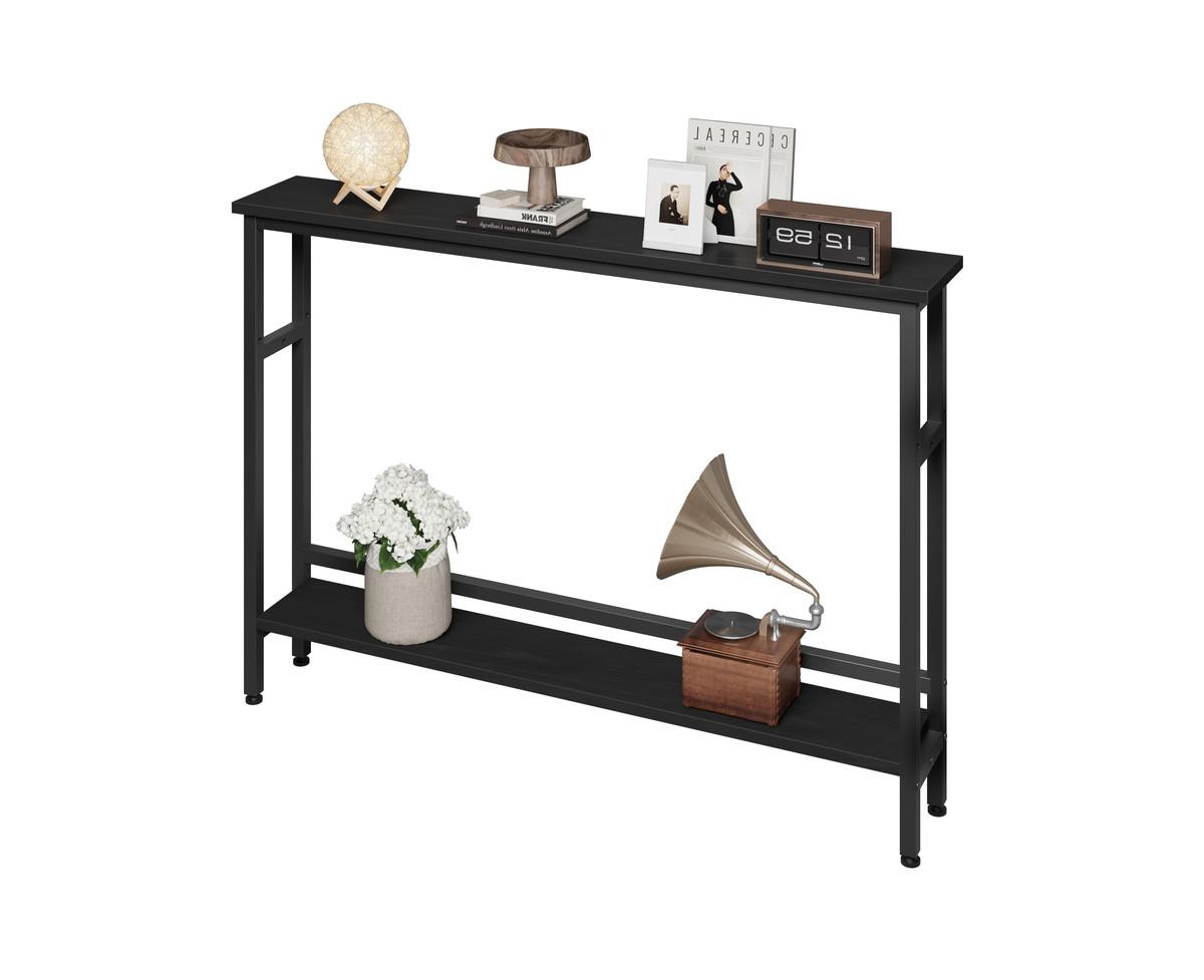Click here for gaomon 5.9 Narrow Sofa Table  2 Tier Skinny Consol... prices