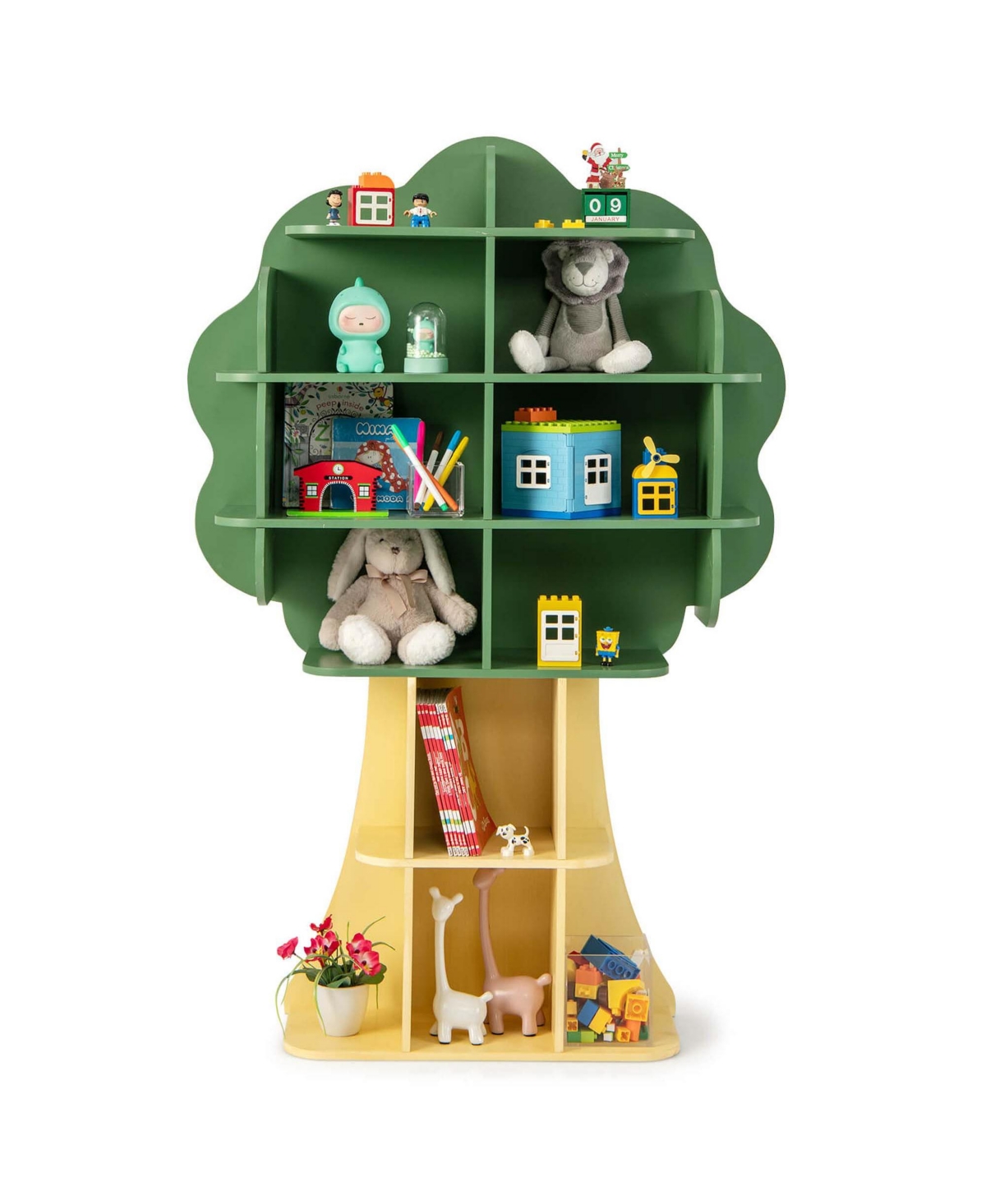 Click here for Tree Bookcase Kids 6-Tier Toy Storage Organizer wi... prices