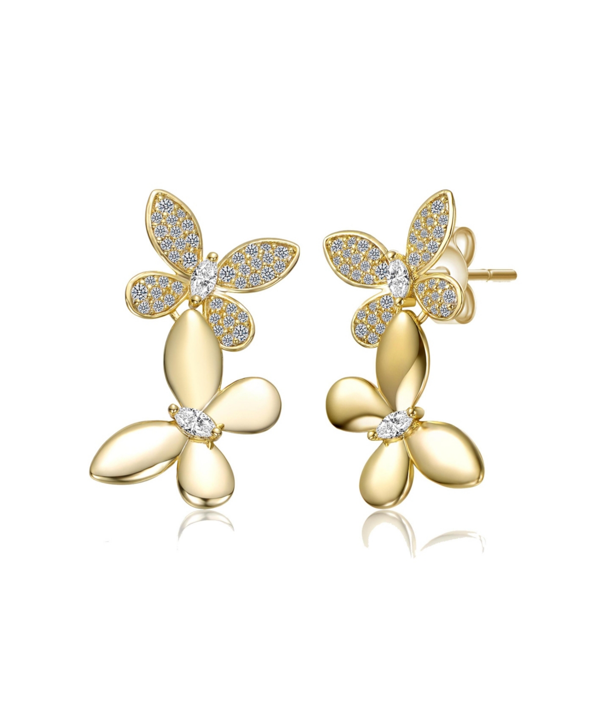 Click here for 14K Gold Plated with Clear Cubic Zirconia Accents... prices