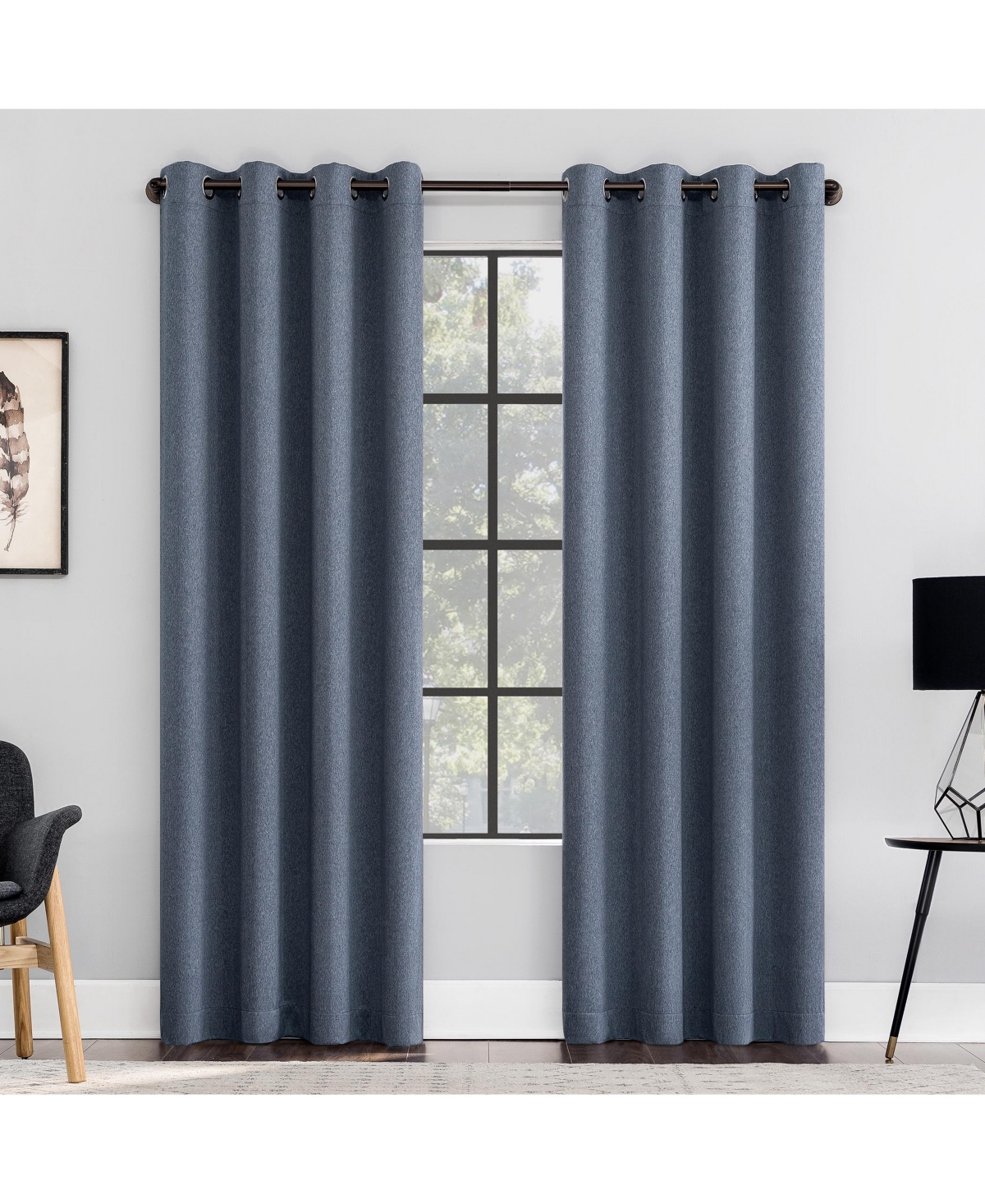 Click here for Textured Weave Anti-Dust Blackout Grommet Curtain... prices