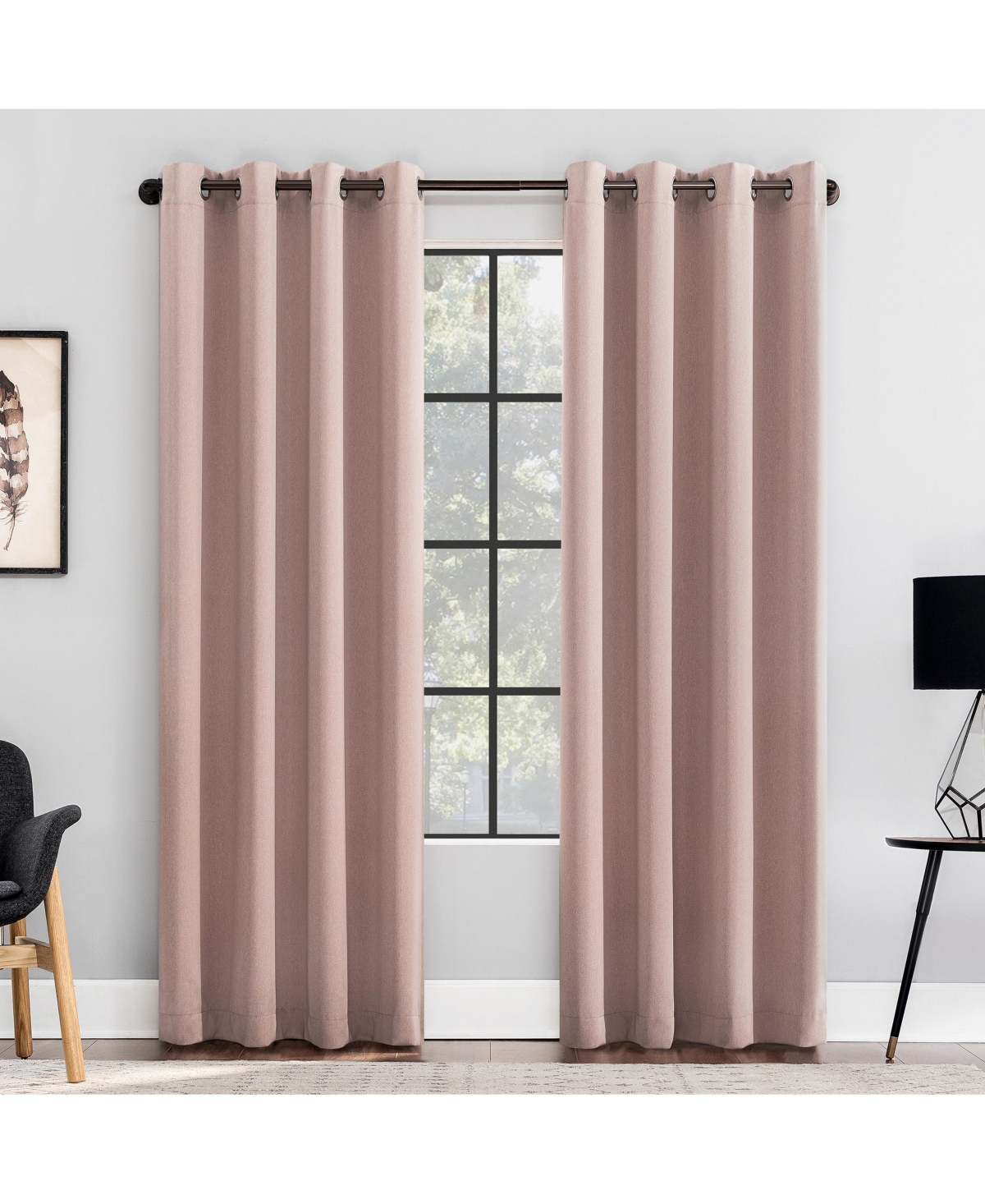 Click here for Textured Weave Anti-Dust Blackout Grommet Curtain... prices