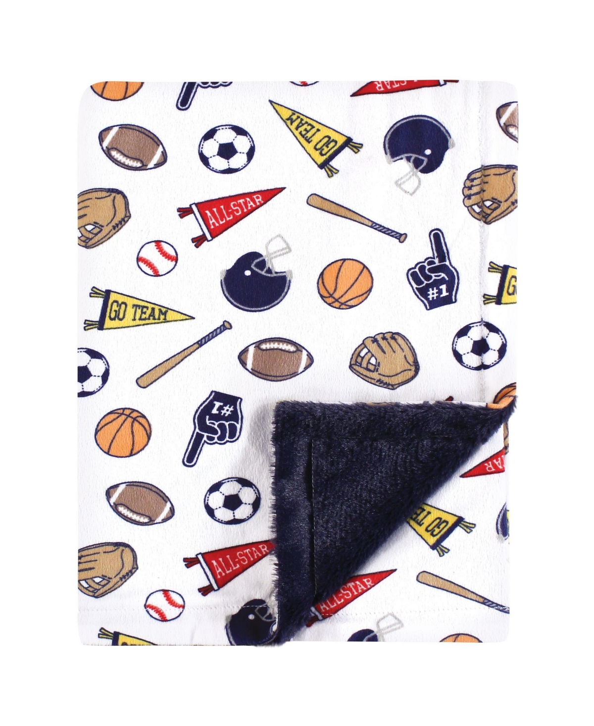 Click here for Hudson Baby Boys Velvety Plush Blanket with Fuzzy... prices