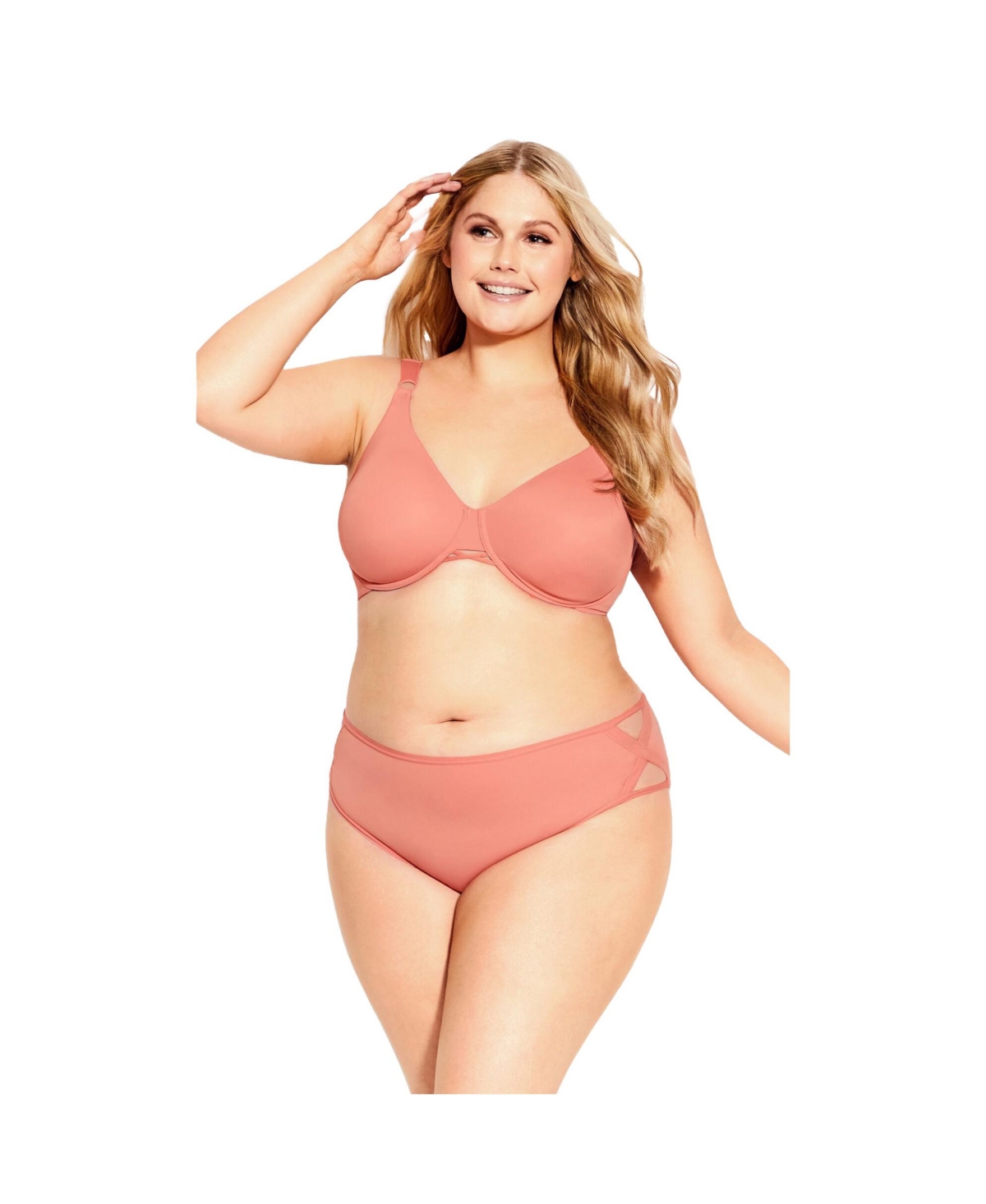 Click here for Avenue Plus Size Fashion Microfiber Hi Cut Brief -... prices