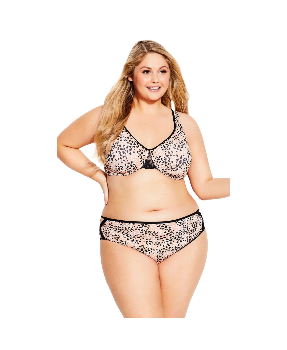 Click here for Avenue Plus Size Fashion Microfiber Hi Cut Brief -... prices