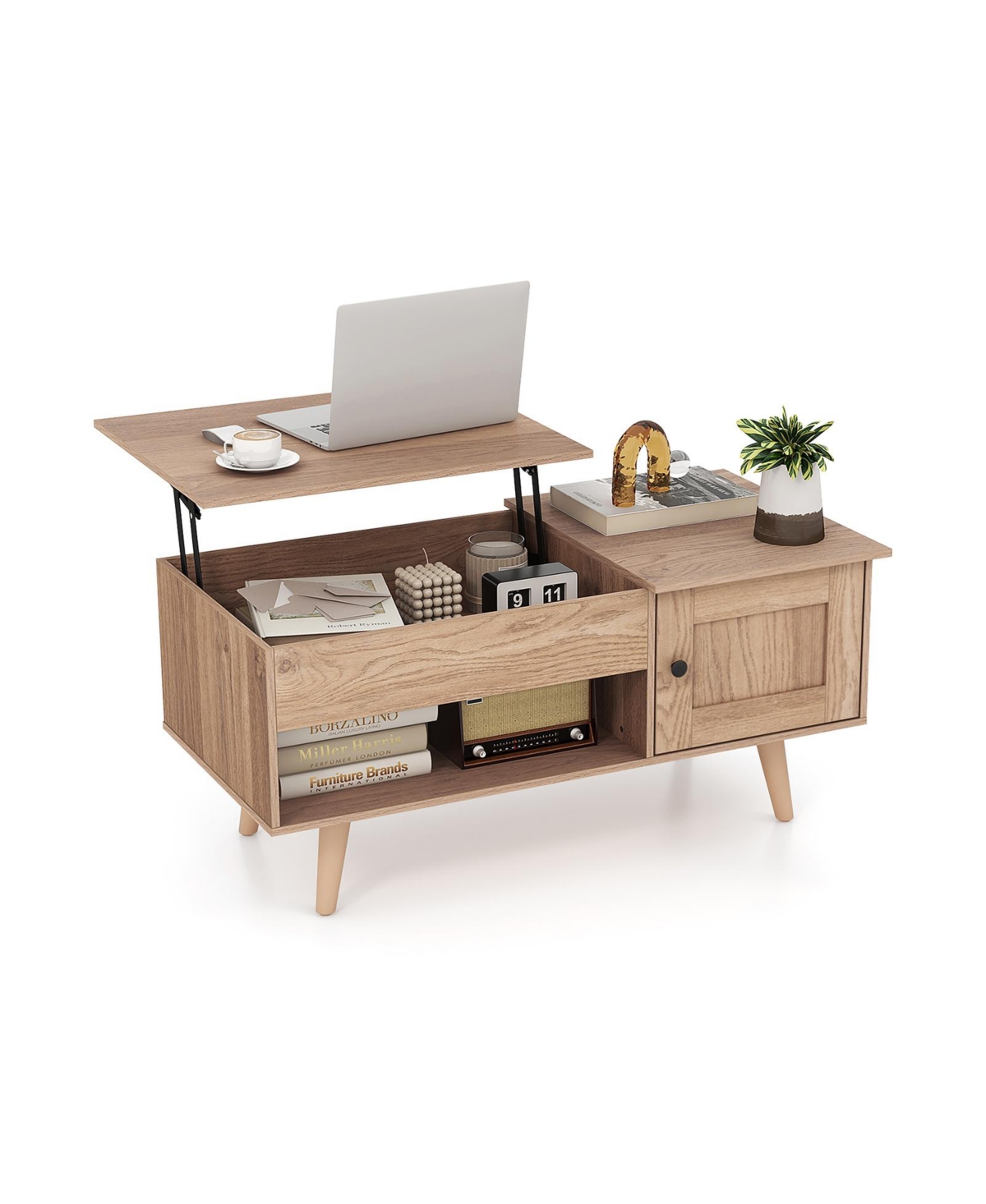 Click here for Gouun Lift Top Table with Storage and Hidden Compa... prices