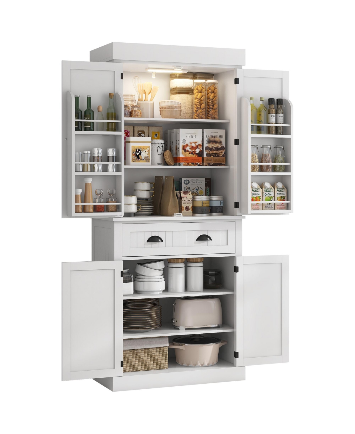 Click here for Homcom 71" Kitchen Pantry Cabinet with Large... prices