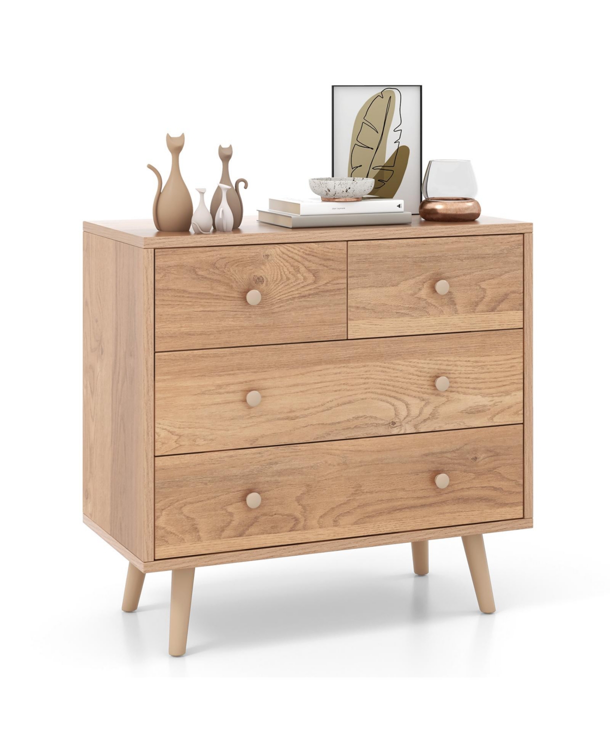 Click here for Gouun 4-Drawer Dresser Cabinet Storage Organizer R... prices