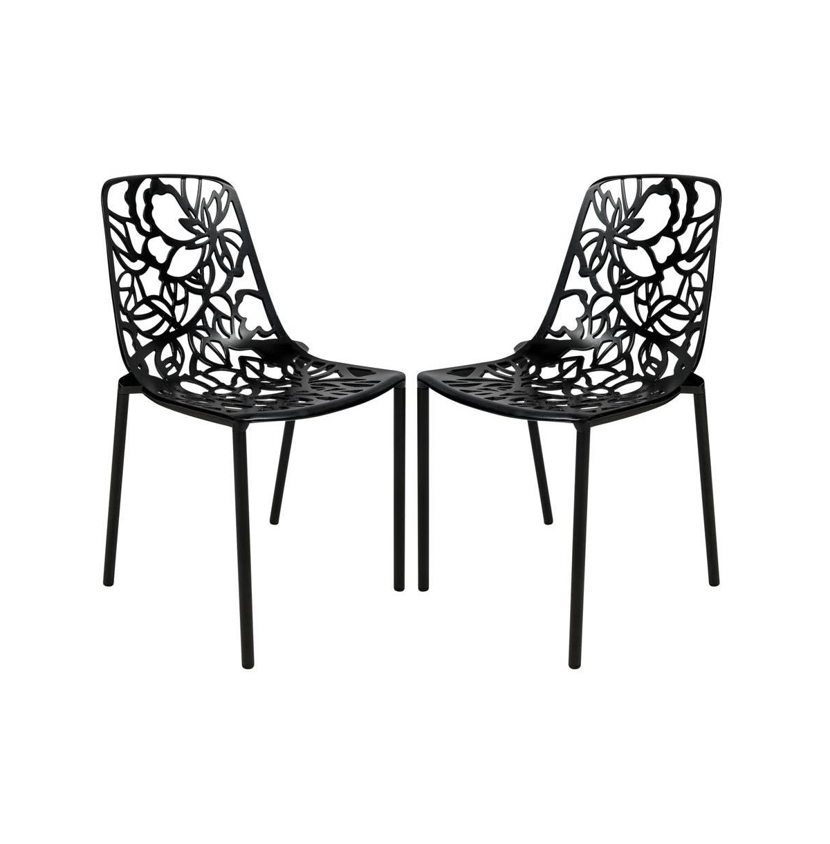 Click here for LeisureMod Modern Devon Aluminum Chair  Set of 2 -... prices