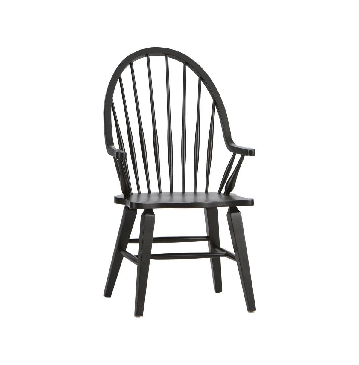 Click here for Liberty Furniture Windsor Back Arm Chair - Black -... prices