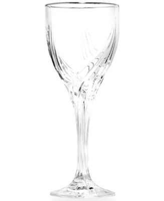 Lenox Stemware, Debut Platinum Wine Glass - Macy's