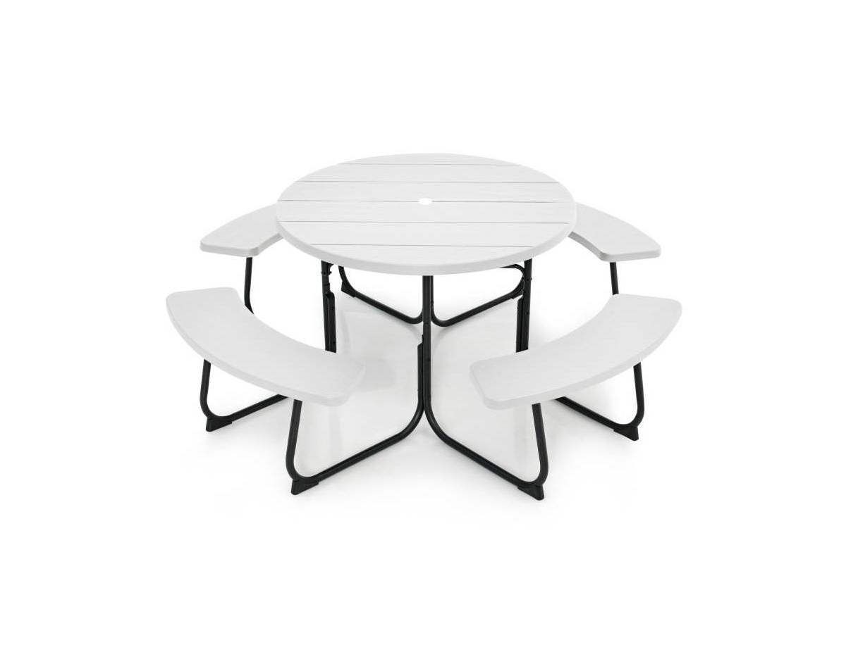 Click here for Slickblue Outdoor Metal and Hdpe Picnic Table Benc... prices