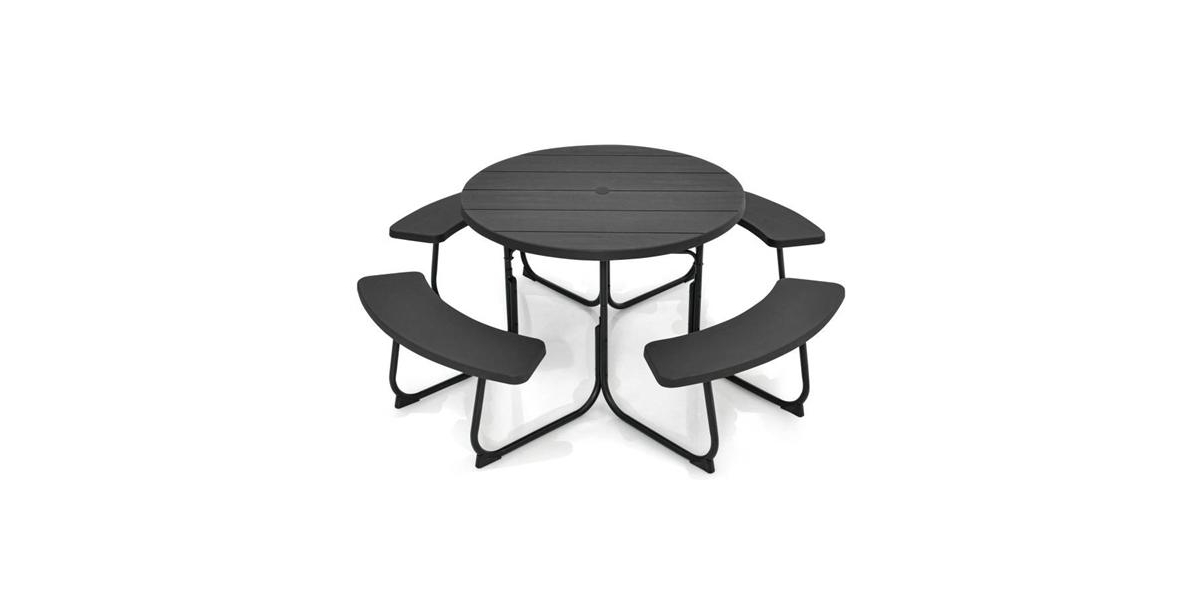 Click here for Slickblue Outdoor Metal and Hdpe Picnic Table Benc... prices