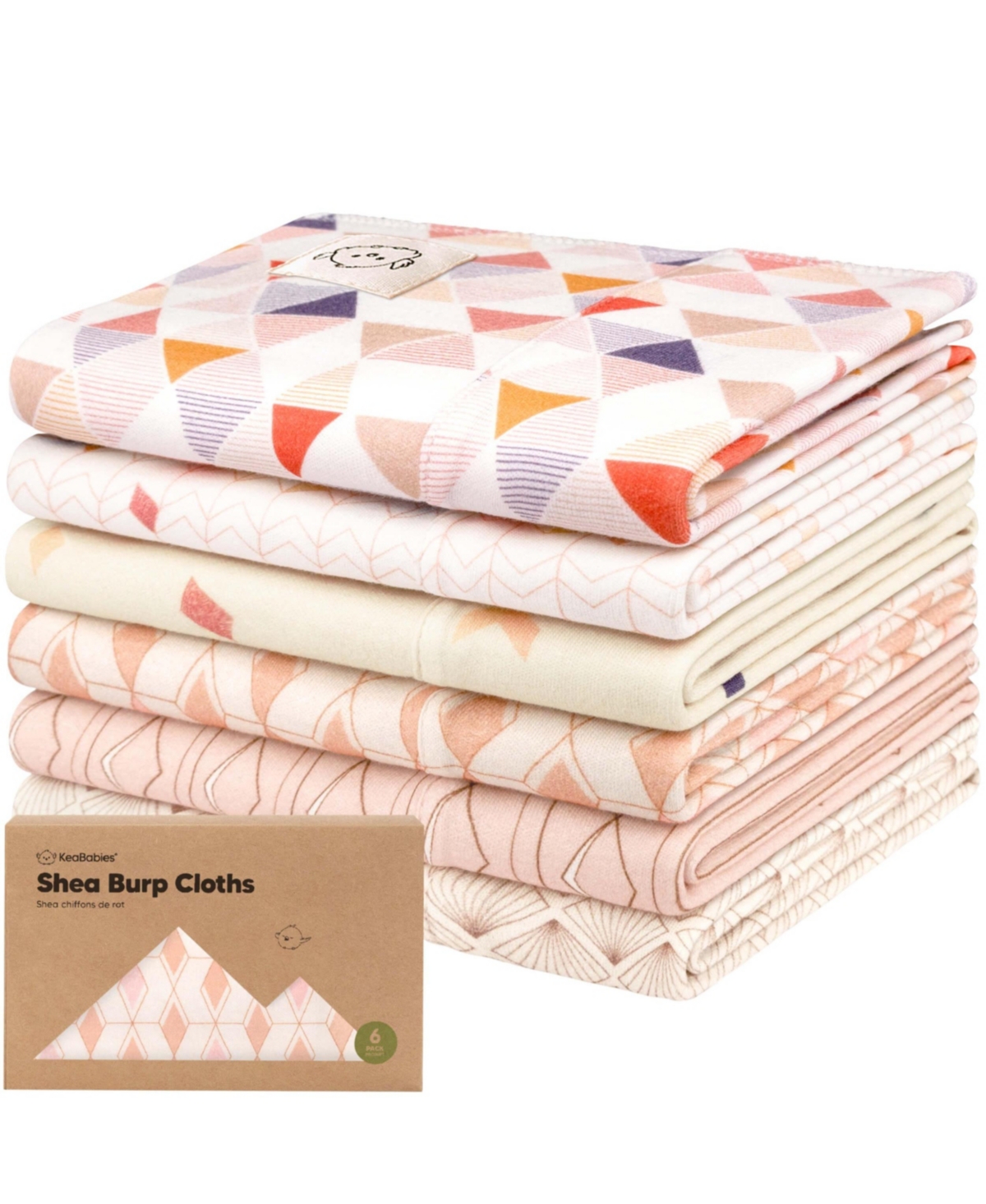 Click here for KeaBabies 6pk Shea Baby Burp Cloths for Baby Boys... prices