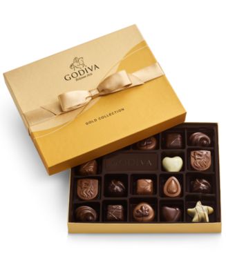 Receive a Free 18 Piece Assorted Godiva Chocolate Gold-Tone Gift Box with any Godiva X Le Vian ...