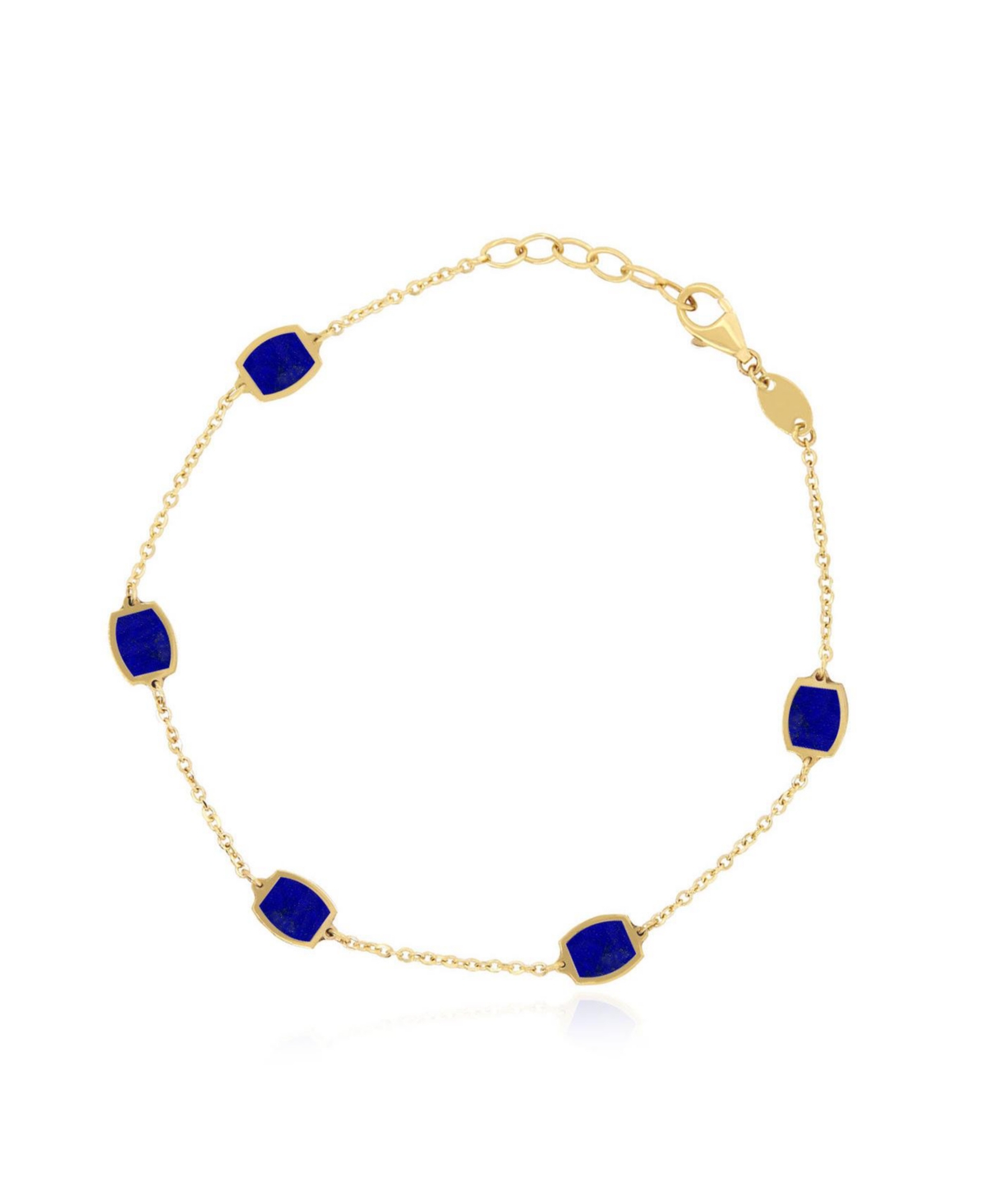 Click here for The Lovery Lapis Icon Bracelet 14K Gold - Lapis prices