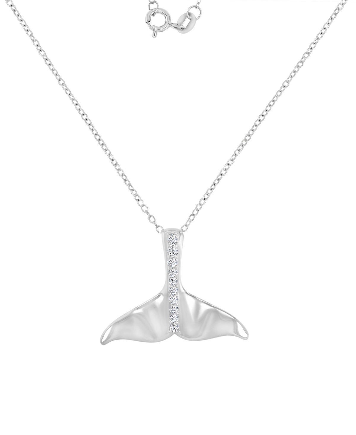 Click here for Whale Tail Pendant Necklace in Sterling Silver  18... prices
