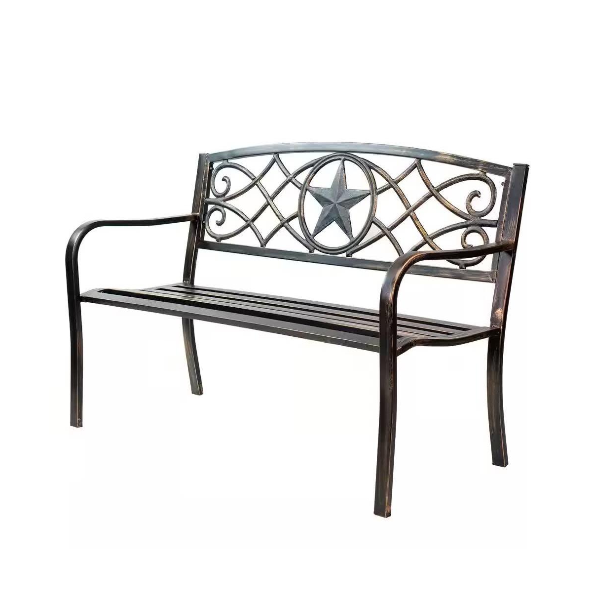 Click here for Steel Garden Bench – 4-Foot Outdoor Patio S... prices