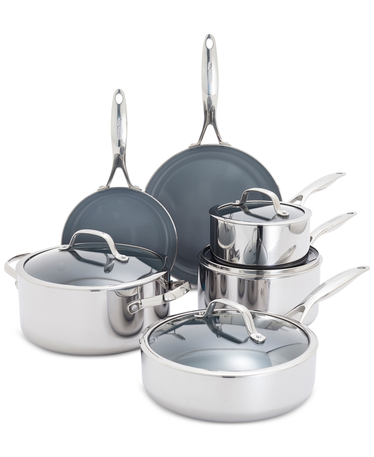 Click here for GreenPan Valencia Pro Stainless Steel 10-Pc. Cookw... prices