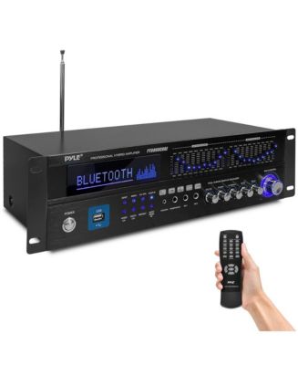 Pyle 6-Channel Bluetooth Home Theater Amplifier - Built-in Cooling Fan ...