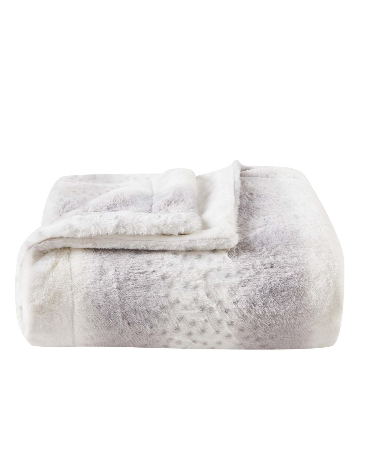 Click here for Linery & Co. Faux Fur Reversible Throw Blanket - W... prices
