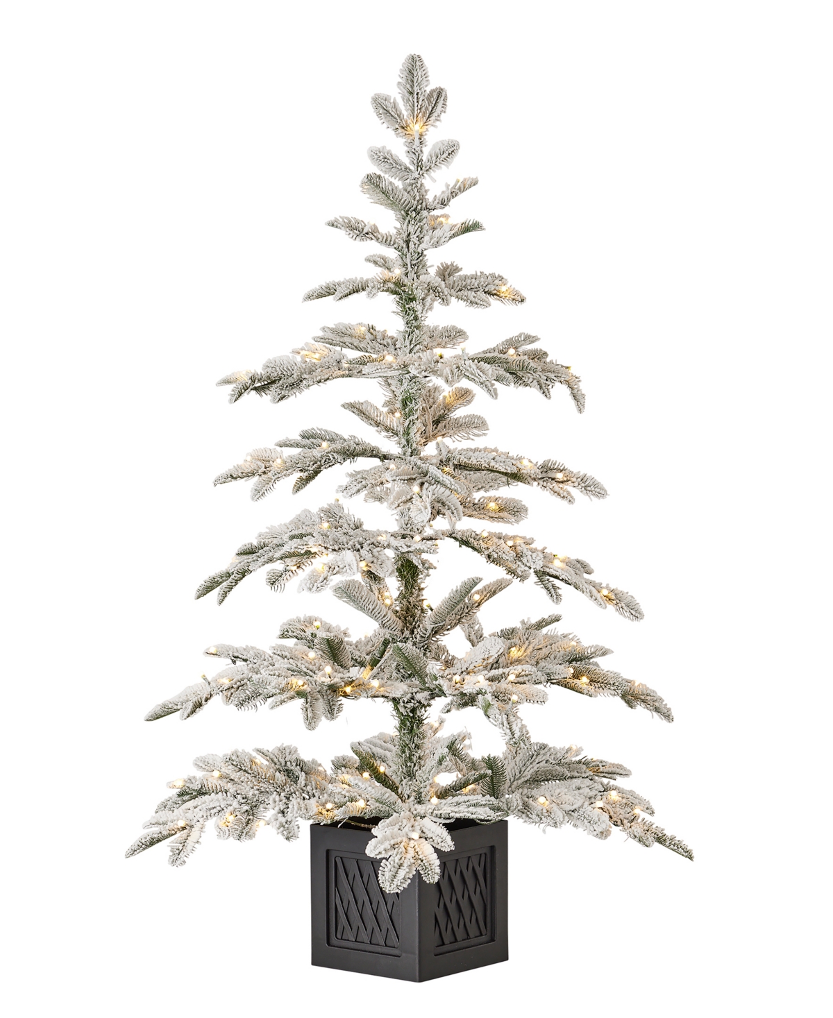 Click here for Seasonal 4ft Jackson Flocked Pine  150 Warm Led Li... prices