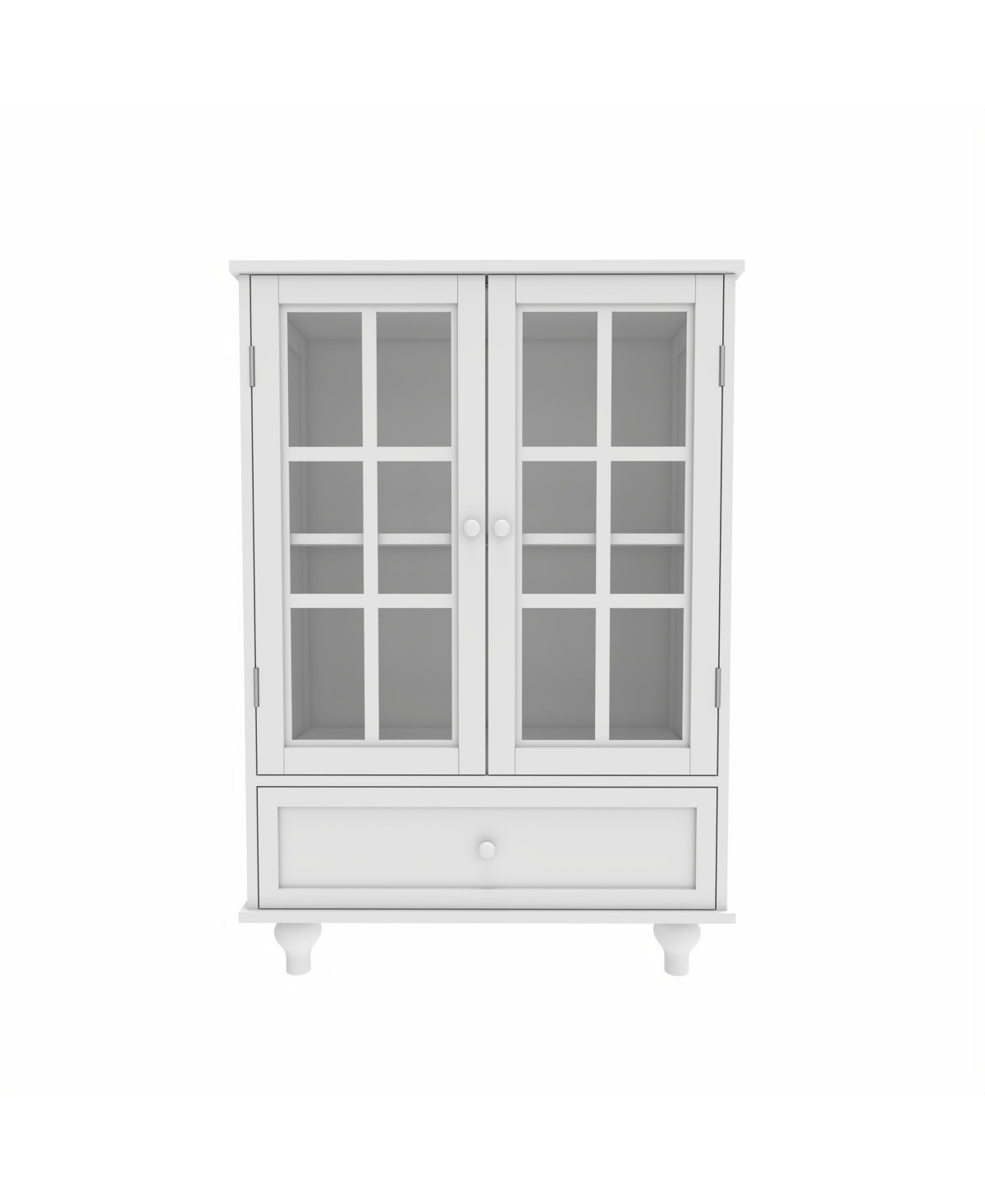 Click here for Minimalist White Buffet Cabinet with Double Glass... prices