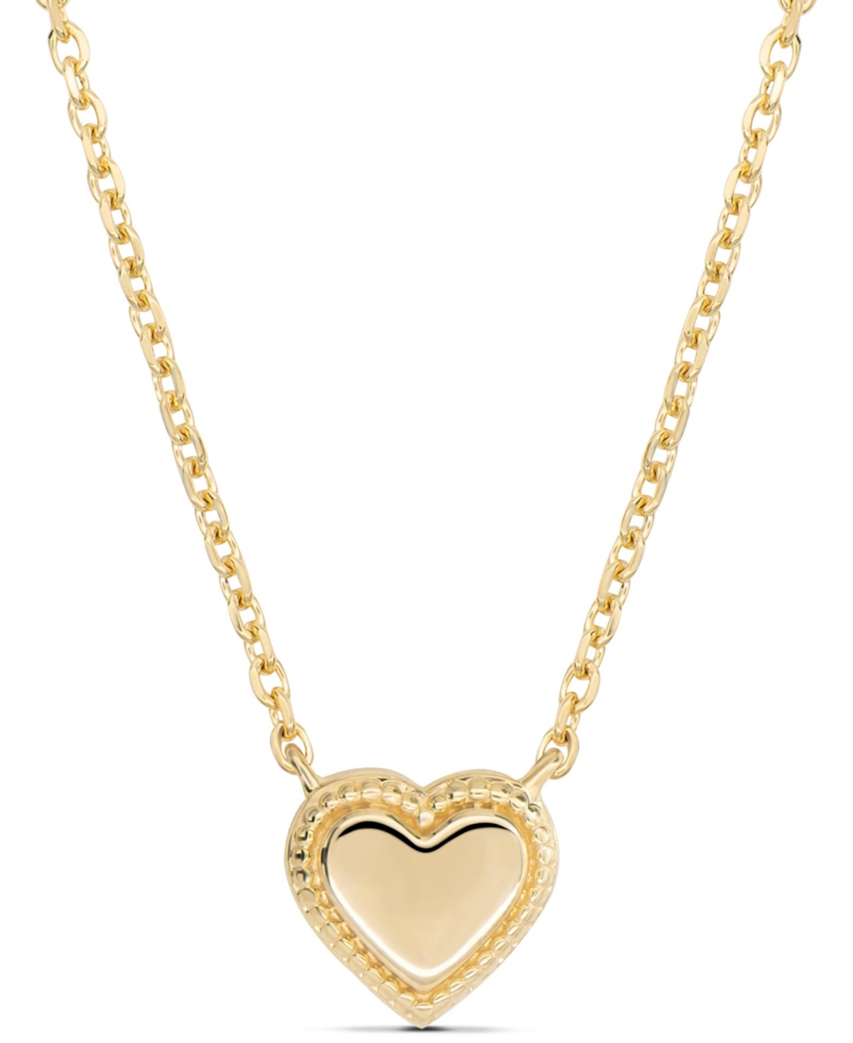 Click here for Devata Sweet Heart Chain Necklace in 14K Gold  16... prices