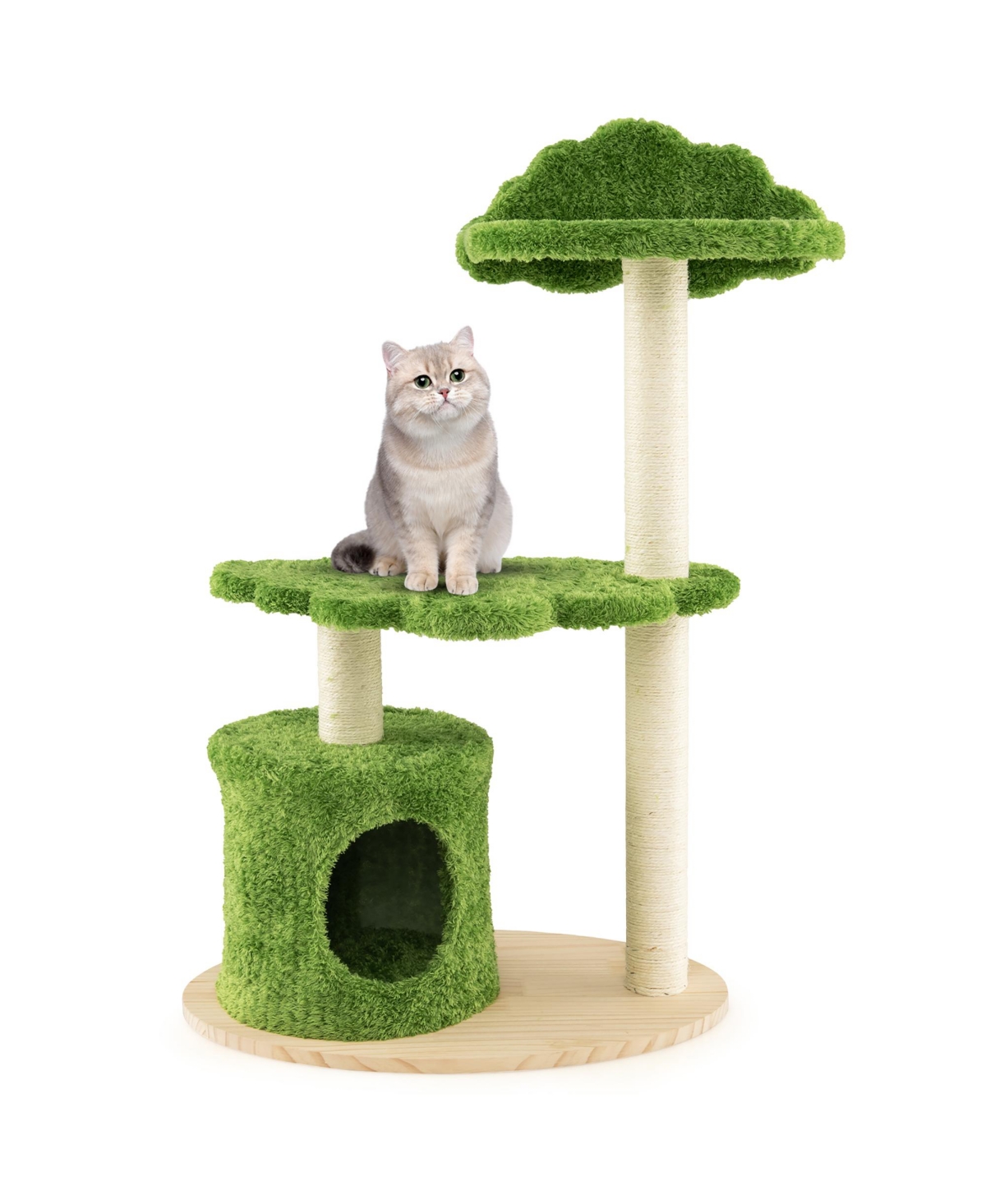 Click here for Gymax 38 Cute Cat Tree Cat Condo Furniture w/ Full... prices