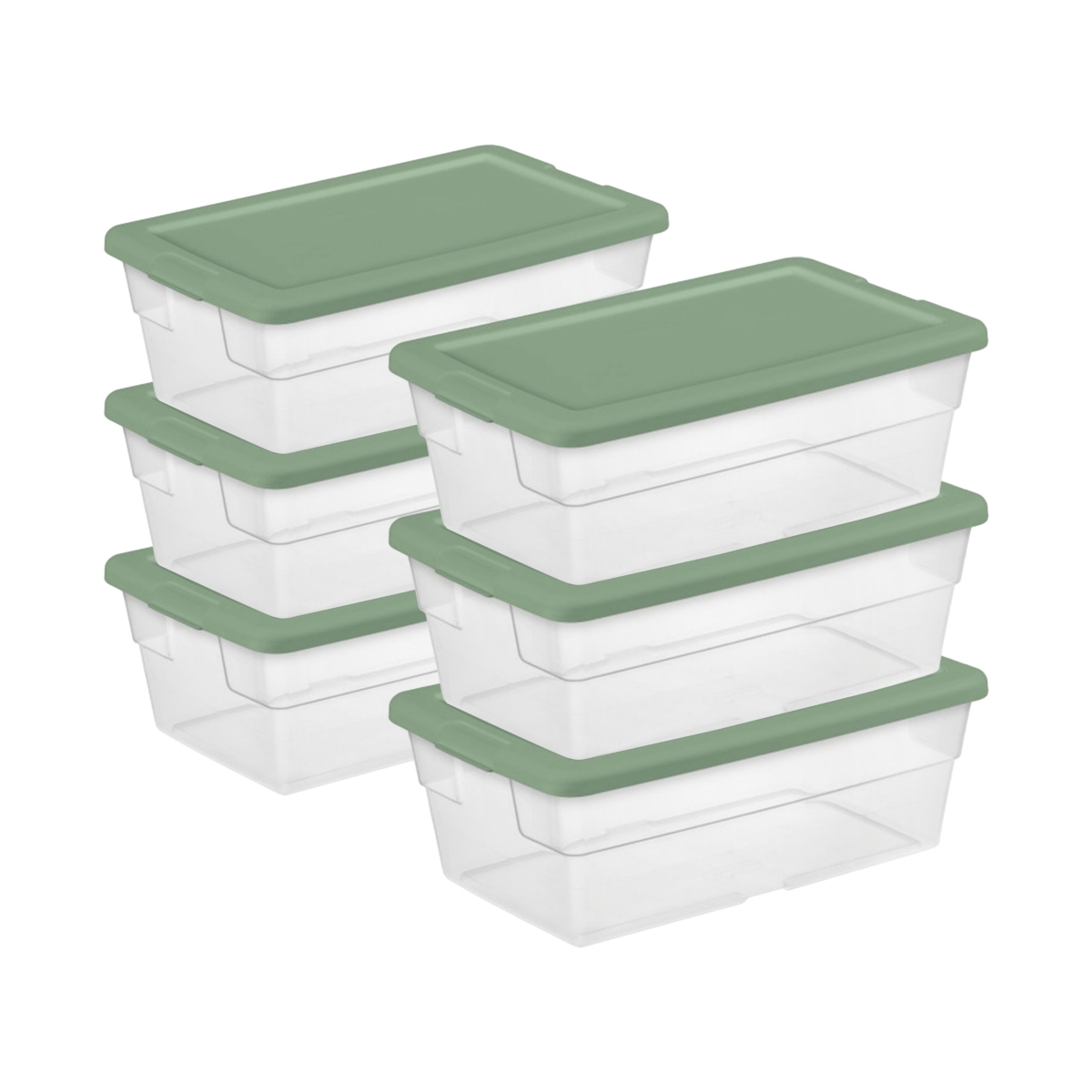 Click here for Sterilite Clear Stackable 6 Qt Storage Tote Box Co... prices