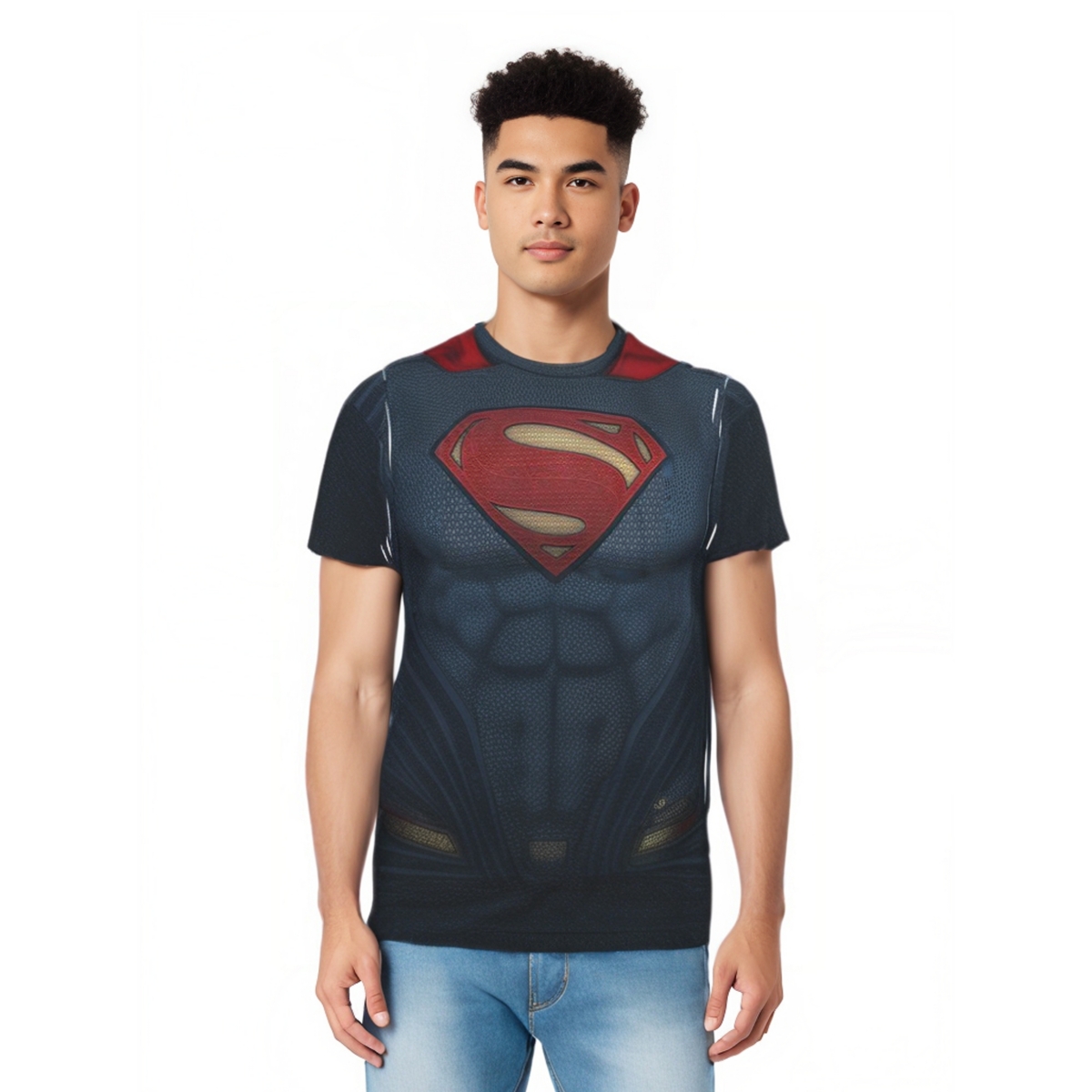 Click here for Batman V Superman Mens Superman Uniform Short Slee... prices