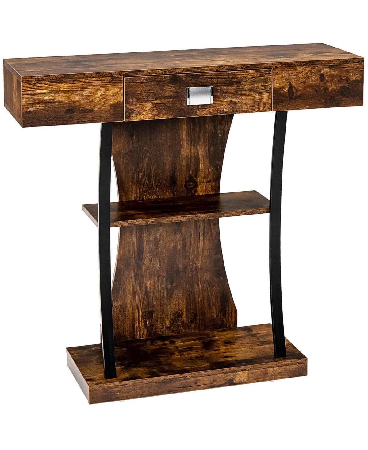Click here for Gouun Console Table with Drawer and 2-Tier Shelves... prices