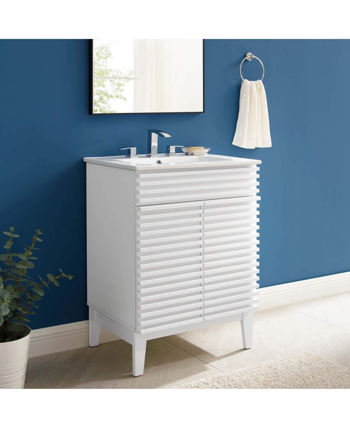 Click here for Freestanding Bath Vanity with White Ceramic Top Un... prices