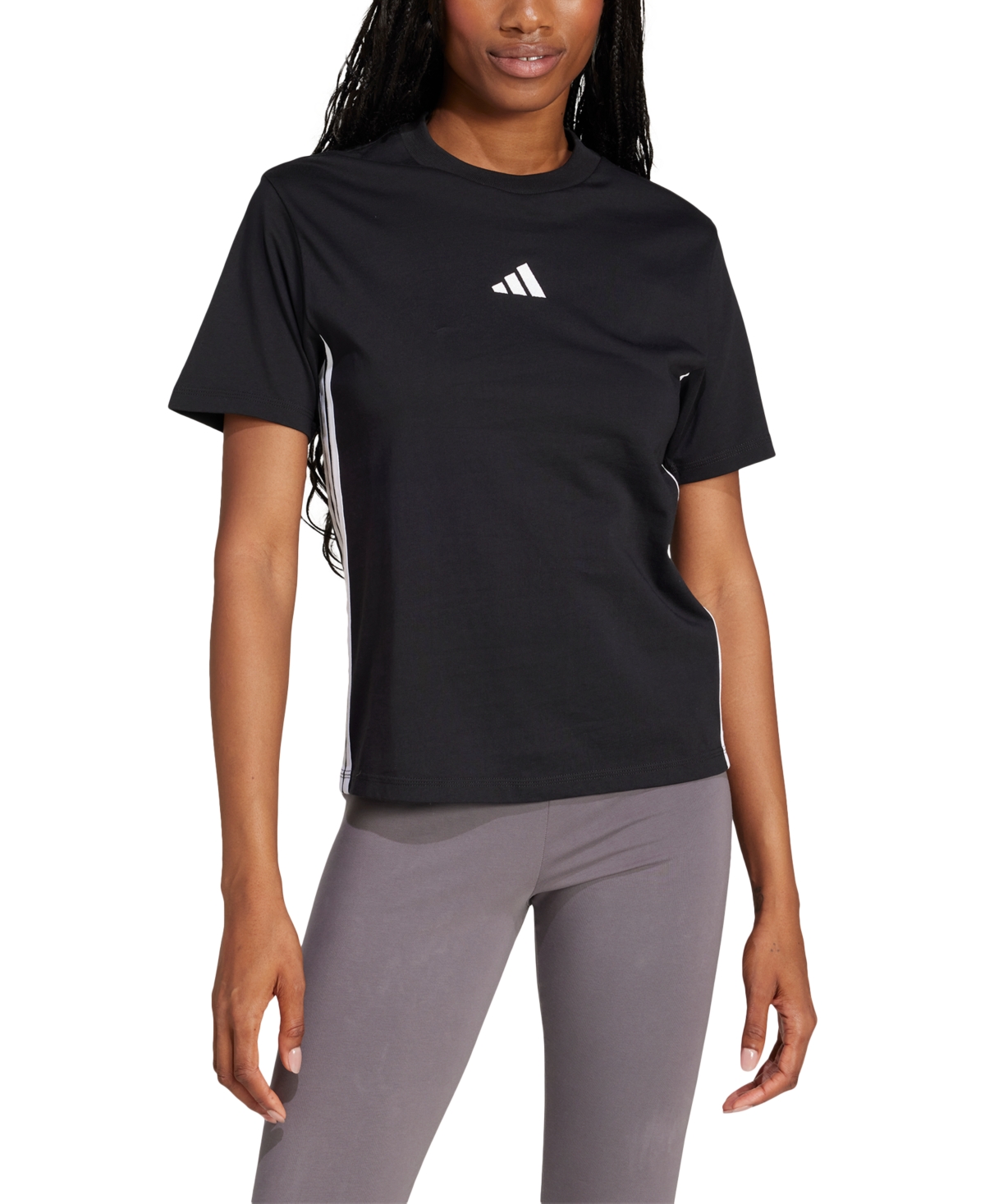 Click here for adidas Womens Essentials 3-Stripes Cotton T-Shirt... prices