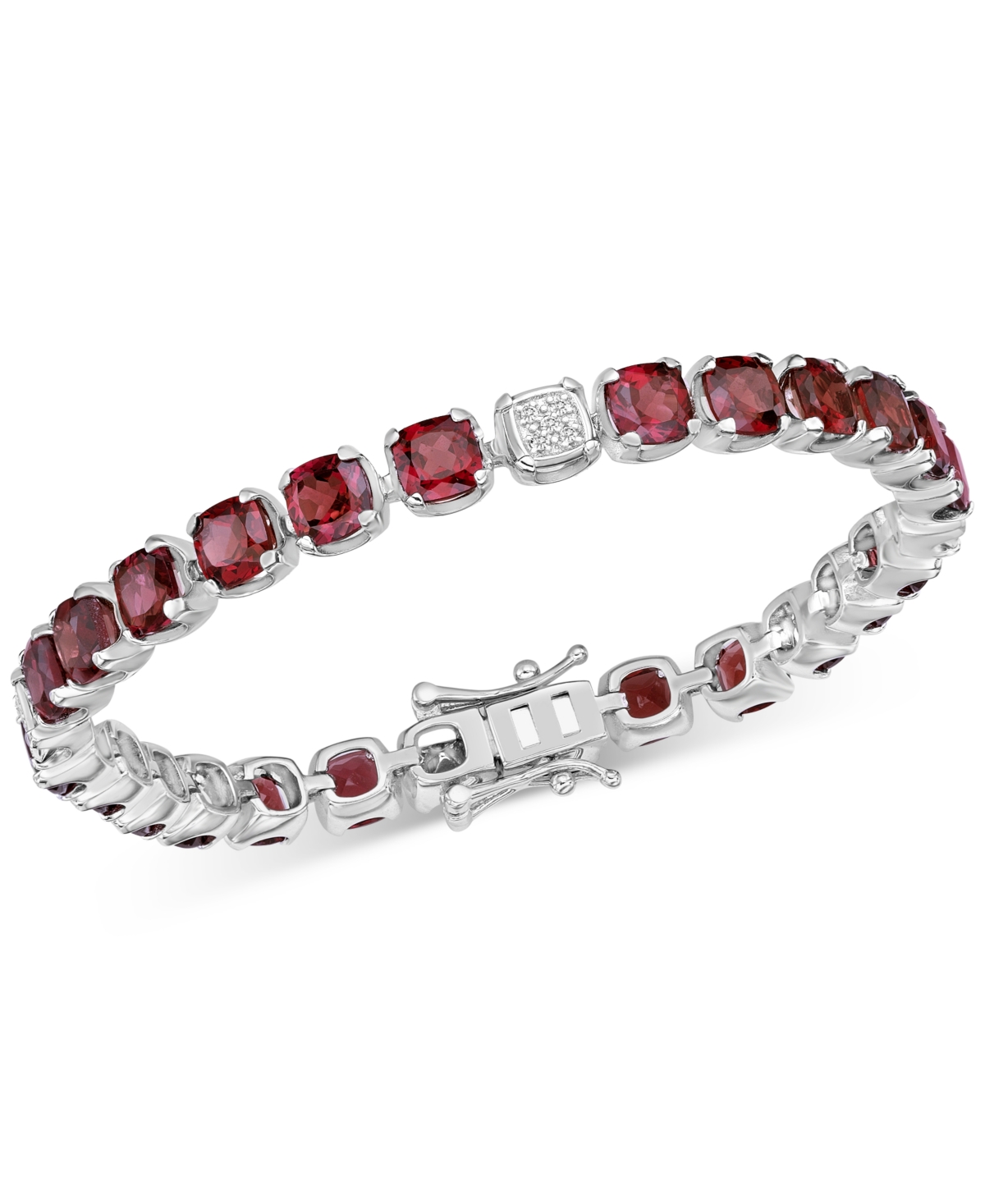 Click here for Lab Grown Amethyst & Diamond Accent Flex Bracelet... prices