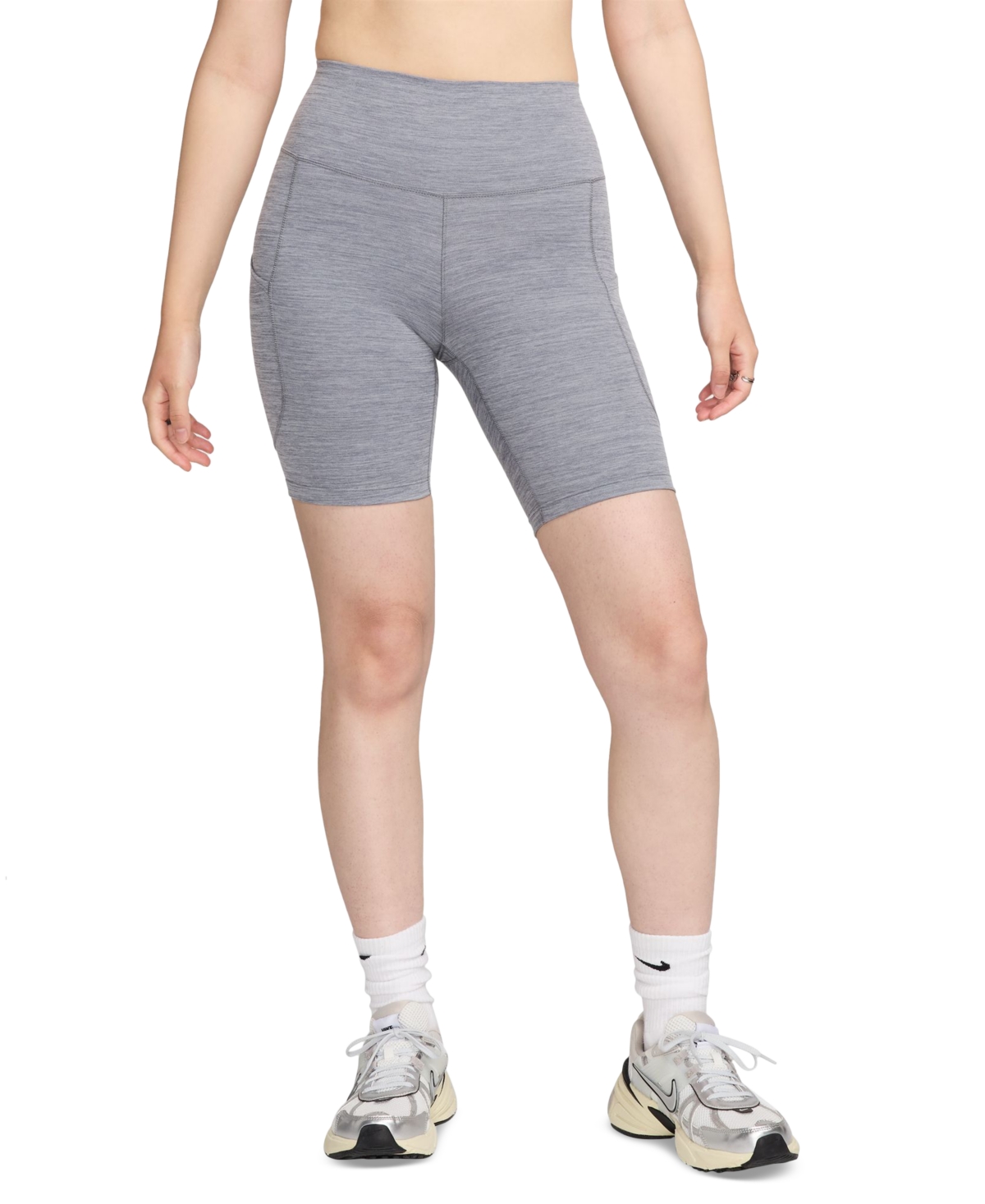 Click here for Nike Womens One High-Waisted Side-Pocket 8 Bike Sh... prices
