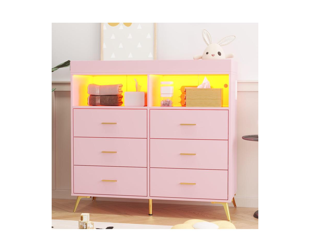 Click here for gaomon Dresser for Bedroom with 6 Drawers  Baby Ch... prices