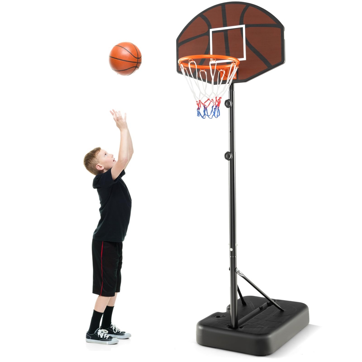 Click here for Kuyotq Basketball Hoop 5.6-6.5 Ft Height Adjustabl... prices